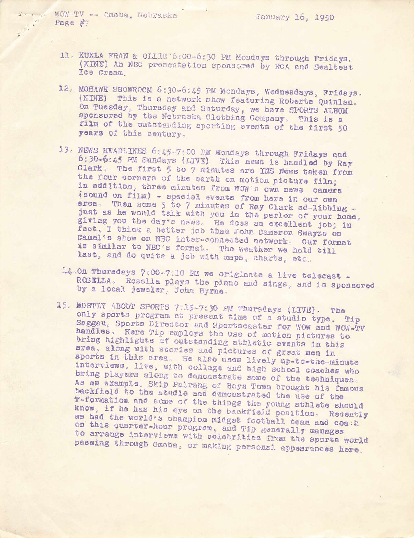 WOW-TV History – Nebraska Broadcasters Association Archive